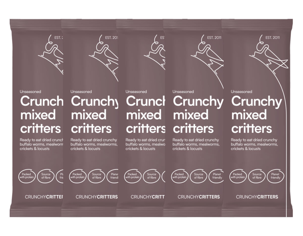 Crunchy mixed critters 5 x 12g | Crunchy Critters - Buy Edible Insects