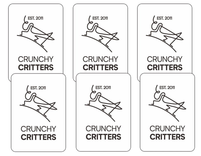 Crunchy Critters 6 x fridge magnet | Crunchy Critters - Buy Edible Insects