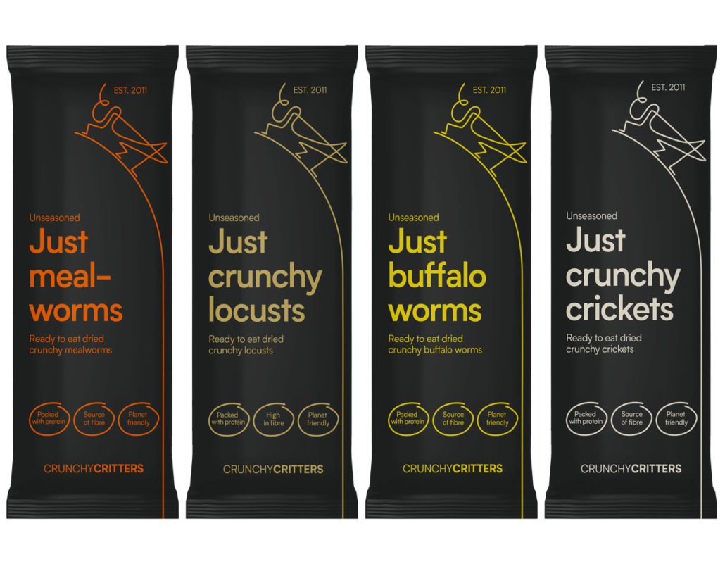 Edible insect mini mix 4 x 10g | Crunchy Critters - Buy Edible Insects